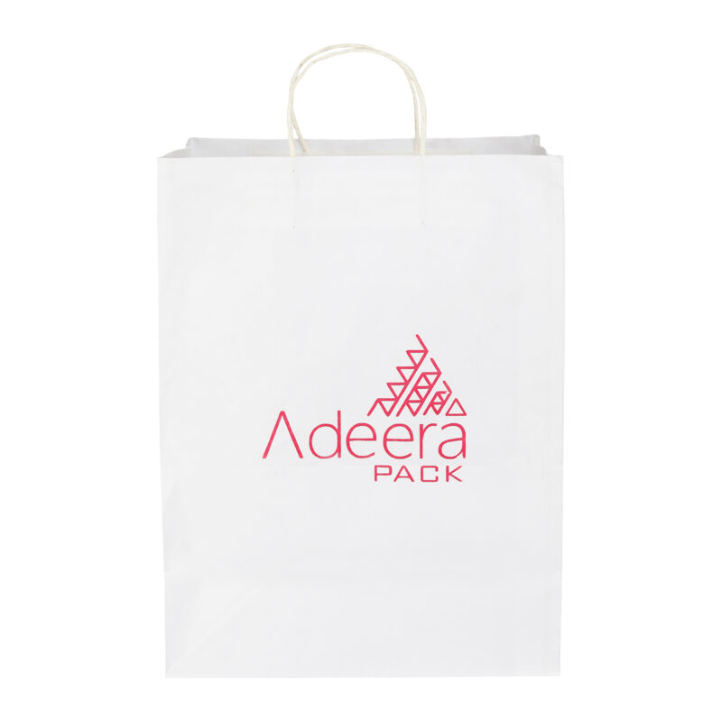 White Paper Bags - Adeera Pack